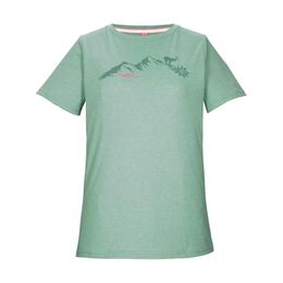 Killtec Damen T-Shirt &raquo;KOS 194 WMN TSHRT&laquo; Vielseitiges Damen T-Shirt mit Melange-Optik und Bergprint 44