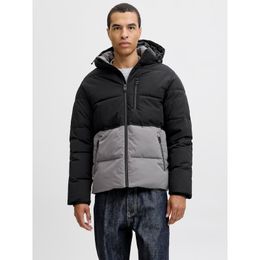 Jack & Jones Jack & Jones Herren Steppjacke &raquo;JJEOWEN PUFFER SN&laquo; mit Kapuze schwarz S