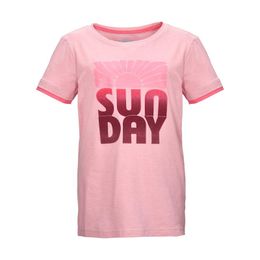 Killtec M&auml;dchen T-Shirt &raquo;KOS 133 GRLS TSHRT&laquo; Farbenfrohes M&auml;dchen-T-Shirt mit &bdquo;Sunday&ldquo;-Print 140