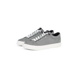 Tommy Hilfiger Herren Sneaker &raquo;TH HI VULC LOW CORE CHAMBRAY&laquo; , Freizeitschuh, Halbschuh, Schn&uuml;rer in melierter Optik grau 40