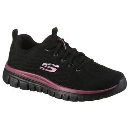 Skechers Damen Sneaker &raquo;Graceful - Get Connected&laquo; Freizeitschuh, Halbschuh, Schn&uuml;rschuh f&uuml;r die Maschinenw&auml;sche geeignet schwarz 35