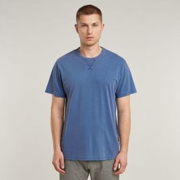 G-Star Raw G-Star Damen G-STAR T-Shirt &raquo;Nifous&laquo; Rundhals, mit Rippeinsatz blau L