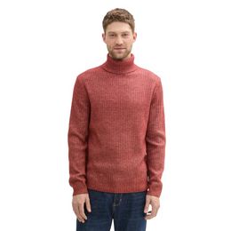 Tom Tailor Herren Tom Tailor Rollkragenpullover mit Rollkragen rot L