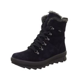 Legero Damen Schn&uuml;rstiefelette &raquo; Stiefelette Veloursleder&laquo; blau 37,5