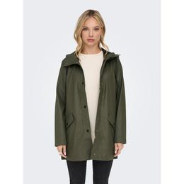 Only Damen Only Kurzmantel &raquo;ONLELISA RAINCOAT OTW NOOS&laquo; beschichtete Qualit&auml;t gr&uuml;n XS