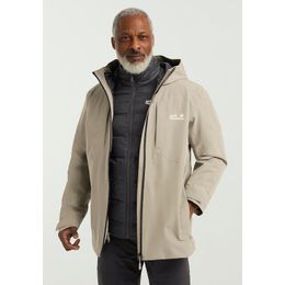 Jack Wolfskin Damen 3-in-1-Funktionsjacke &raquo;ICECAPE 3IN1 DOWN JKT M RDS&laquo; mit Kapuze L (52)