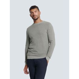 NO EXCESS Herren NO EXCESS Rundhalspullover &raquo; Zweifarbiger Rundhals-Pullover&laquo; grau L