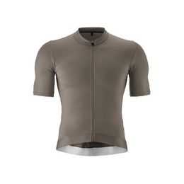 Gonso Herren Radtrikot &raquo;Road Jersey M&laquo; Herren Fahrradtrikot kurzarm, Full-Zip Trikot, R&uuml;ckentasche, Slim Fit grau L