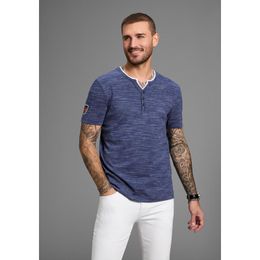 Delmao Herren DELMAO Henleyshirt &raquo;Neue Kollektion!&laquo; mit Badge XL (56/58)