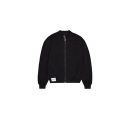 Alpha Industries Damen Bomberjacke &raquo;Studio Edition Fleece Bomber W&laquo; schwarz L