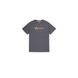 Alpha Industries Herren T-Shirt &raquo;Alpha Label T-Shirt&laquo; grau 3XL