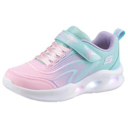 Skechers M&auml;dchen Sneaker &raquo;Skechers SOLA GLOW&laquo; Freizeitschuh mit Klettverschluss, Gr&ouml;&szlig;enschablone zum Download 32