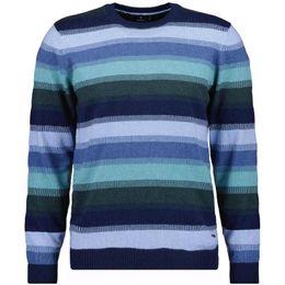Ragman Herren Ragman Rundhalspullover blau 54