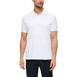 s.Oliver Damen s.Oliver Poloshirt mit Logostickerei wei&szlig; XL