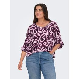 Only Carmakoma Damen Only CARMAKOMA Shirtbluse &raquo;CARTYLA LIFE 3/4 BLOUSE AOP&laquo; 46