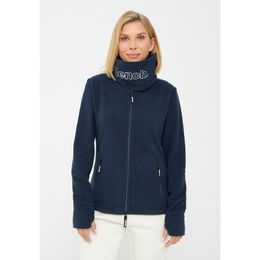 Bench. Damen Fleecejacke &raquo;FUNNEL&laquo; 1 Stk. tlg. ohne Kapuze mit Glitzerstickerei blau 46