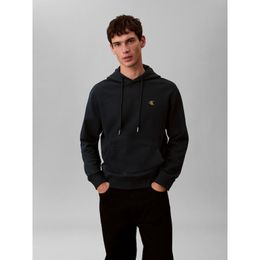 Calvin Klein Jeans Herren Kapuzensweatshirt, Regular fit mit Rundhalsausschnitt S