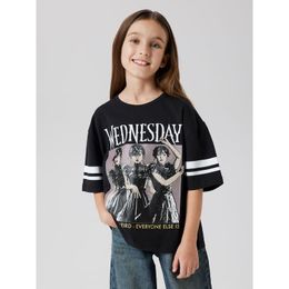 name it M&auml;dchen T-Shirt &raquo;NKFJIXINA WED SS RLX TOP BOX NOOS SKY&laquo; schwarz 122/128