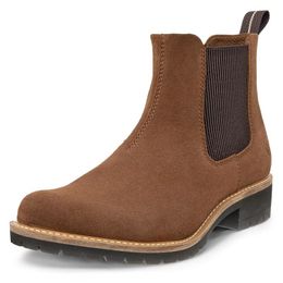 Ecco Damen Chelseaboots &raquo;ELAINA&laquo; Schlupfboots, Herbstboots, Stiefelette mit Stretcheins&auml;tze braun 36