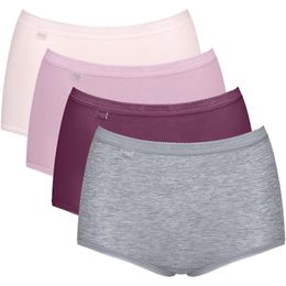 Sloggi Damen Sloggi Maxislip &raquo;Basic+ Maxi C4P&laquo; 4er Pack, perfekter Sitz bunt 42