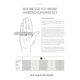 Pearlwood Damen Pearlwood Lederhandschuhe &raquo;BROOKS&laquo; weiches Innenfutter, Wollanteil, verstellbarer Lederriegel schwarz