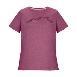 Killtec Damen T-Shirt &raquo;KOS 194 WMN TSHRT&laquo; Vielseitiges Damen T-Shirt mit Melange-Optik und Bergprint 40