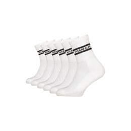 alife and kickin Alife & Kickin Damen Tennissocken &raquo;Damen 6 PACK - HenjaAK&laquo; Spar-Set, sportliche Tennissocken mit Streifen, aus Baumwolle mit weichem Bund wei&szlig; 39-42