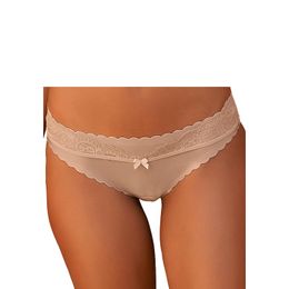 Lascana Damen Lascana mit extra flachen Kanten und feiner Spitze braun 36/38