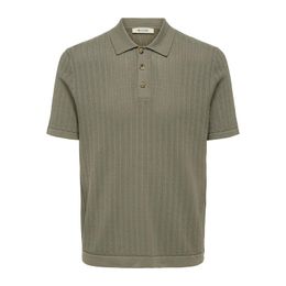 Only & Sons Only & Sons Herren ONLY & SONS Polokragenpullover &raquo;ONSMOON REG 12 SS POLO KNIT NOOS&laquo; M