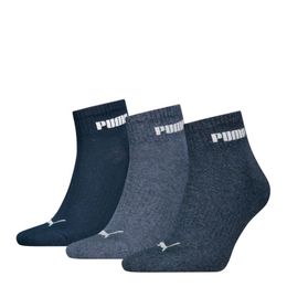 Puma Damen Puma &raquo;Puma UNISEX CUSHIONED NEXT QUARTER 3P&laquo; 3 Paar, 3 Stk. tlg. mit gepolsterter Sohle blau 43-46
