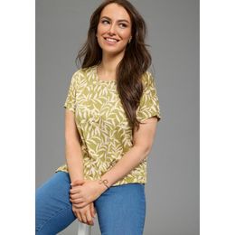 Laura Scott Curve Damen Laura Scott CURVE T-Shirt casual Stil, Figurumspielende Passform, gebl&uuml;mt 52/54