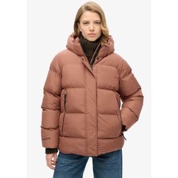 Superdry Damen Steppjacke &raquo;HOODED 5 BAFFLE SPORTS PUFFER&laquo; mit Kapuze braun M
