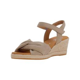Gabor Comfort Damen Keilsandalette &raquo; Sandalen Veloursleder&laquo; beige 36