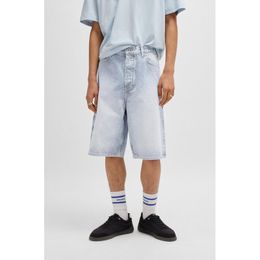 Hugo Blue Herren HUGO Blue Shorts &raquo;Aman&laquo; mit kontrastfarbenen Details blau 33, N-Gr