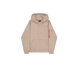 Alpha Industries Herren Hoodie &raquo;Embroidery Hoodie&laquo; beige S