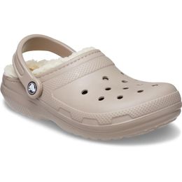 Crocs Damen Clog &raquo;Classic Lined&laquo; , Pantolette, Hausschuh, Winterschuh mit Warmfutter beige 39