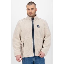 Lpo Herren LPO Fleecejacke &raquo;REECE MN&laquo; Stehkragen, mit Langhaarfleece gef&uuml;ttert grau 3XL