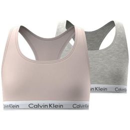 Calvin Klein Underwear M&auml;dchen Bralette &raquo;2PK BRALETTE&laquo; Packung, 2er-Pack, 2 mit Logobund 128/134, N-Gr