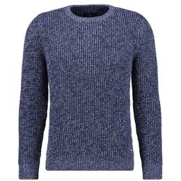 Ragman Herren Ragman Rundhalspullover blau 52
