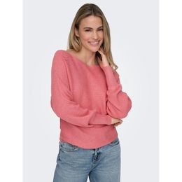 Only Damen Only Strickpullover &raquo;ONLADALINE L/S SHORT PULLO KNT NOOS&laquo; Viskosemischung, regular fit rosa S