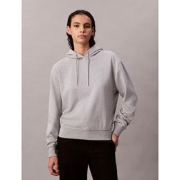 Calvin Klein Jeans Damen Kapuzensweatshirt &raquo;LS ARCHIVE TERRY PO HOOD&laquo;, Mit Rundhalsausschnitt grau XXS (34)