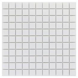 Wellker Keramikmosaik Wei&szlig; Uni matt 30,2x30,2 cm Mosaikfliesen 4 mm, 1 Pack g&uuml;nstig