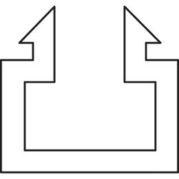 thyssenkrupp ALWO Oberprofilsystem ISO-Distanzprofil 8213/8214 weiss 9x6000 mm Montageprofil g&uuml;nstig