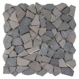 Wellker Natursteinmosaik Recife Graphite 30,5x30,5 cm Mosaikfliesen, 1 Pack g&uuml;nstig