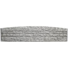 Beckers Betonzaun Standard Bogen-Motiv Fels 200x45x3,5 cm grau g&uuml;nstig