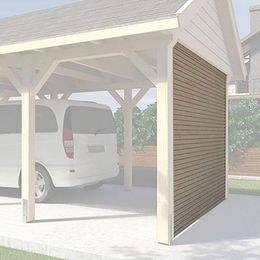 Weka R&uuml;ckwand Massivholz f&uuml;r Carport g&uuml;nstig