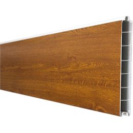 GroJa BasicLine schmal PVC-Steckzaun Sichtschutzzaun Golden Oak Einzelprofil Sichtschutz Lamellenzaun g&uuml;nstig
