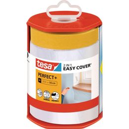 Tesa Easy Cover Perfect+ Abdeckfolie inkl. Malerband im Abroller g&uuml;nstig
