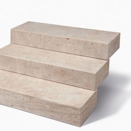 Seltra Natursteine Blockstufen TOLEDO Travertin braun-beige g&uuml;nstig