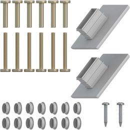 TraumGarten Sichtschutzzaun SYSTEM Zubeh&ouml;rbeutel Klemmpfosten silber g&uuml;nstig